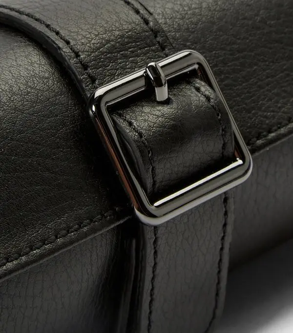 Wolf Vegan Leather Triple Watch Roll - Black
