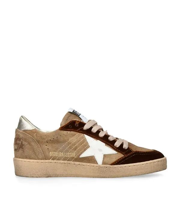 GOLDEN GOOSE Suede Ball Star Sneakers - Brown