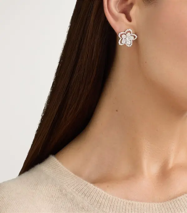 Graff Diamond Wild Flower Stud Earrings