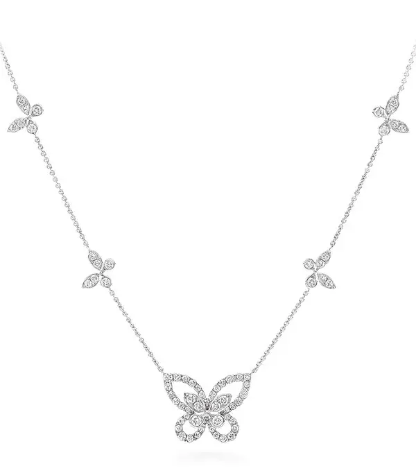 Graff Diamond Butterfly Necklace - White