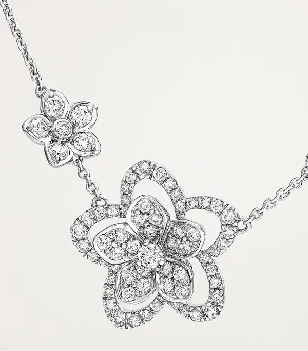Graff Gold Diamond Wild Flower Necklace