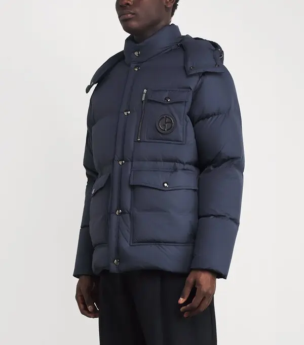 Giorgio Armani Logo Puffer Jacket