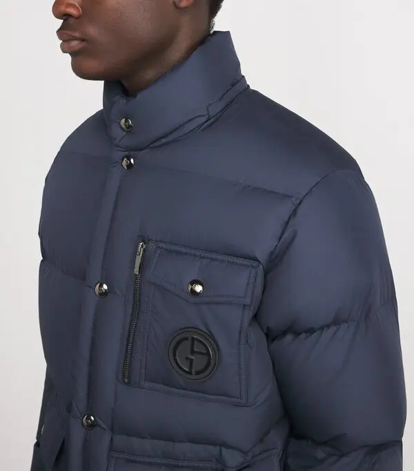 Giorgio Armani Logo Puffer Jacket