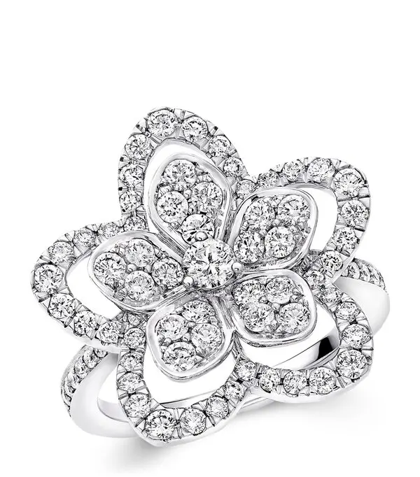 Graff Wild Flower Diamond Ring - White