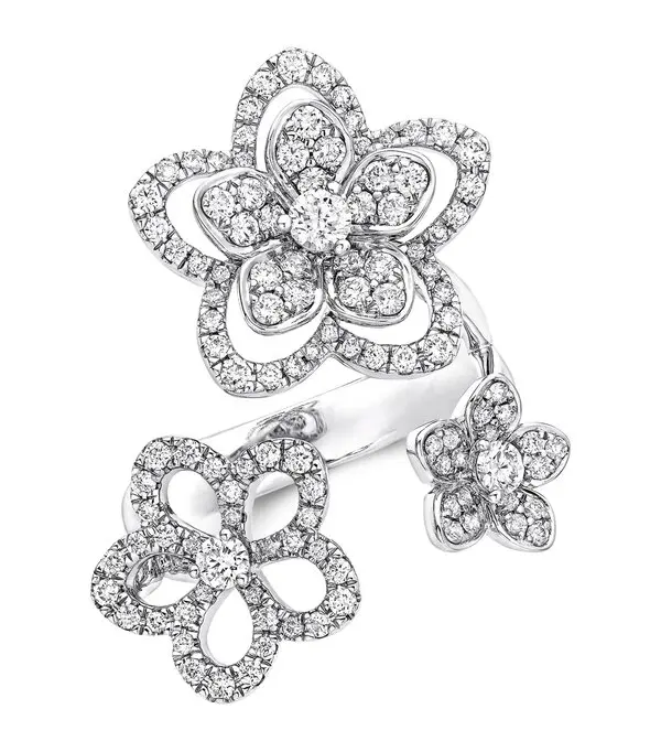 Graff Diamond Wild Flower Ring - White