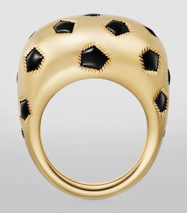 Cartier Panthère De Ring In Yellow And Onyx