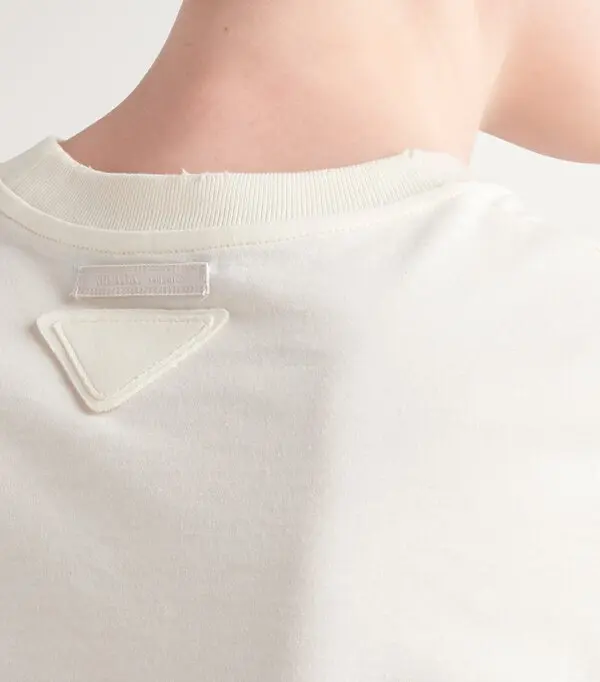 Prada Cotton T-shirt With Savoy Logo