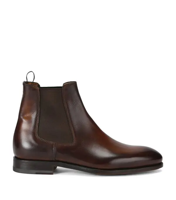 Bontoni Leather Cavaliere Chelsea Boots