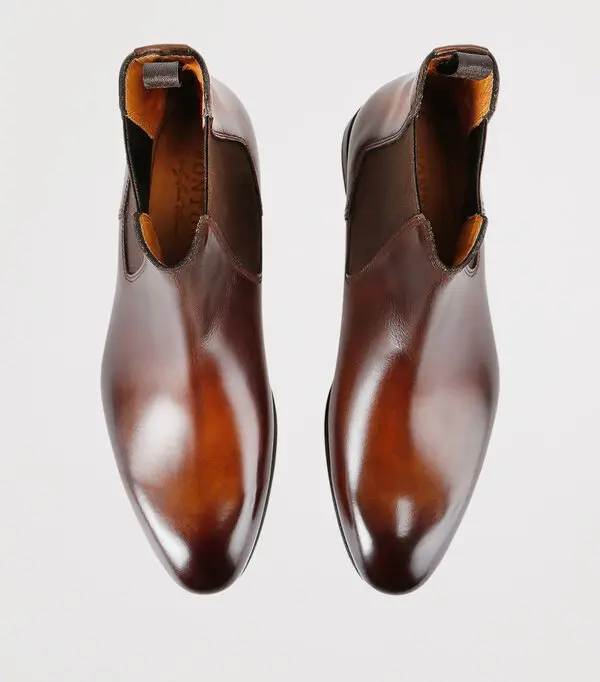 Bontoni Leather Cavaliere Chelsea Boots