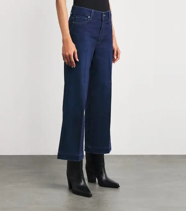 Paige Anessa Wide-leg Jeans - Navy