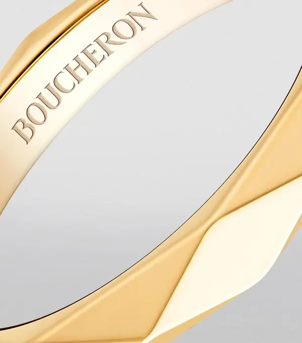 Boucheron Yellow Facette Wedding Band