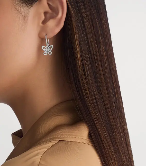 Graff Diamond Butterfly Drop Earrings