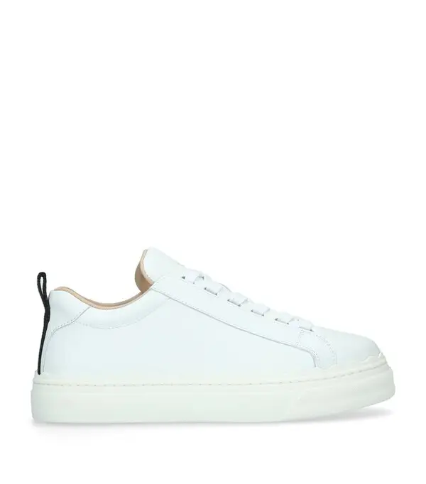 Chloé Leather Lauren Sneakers - White