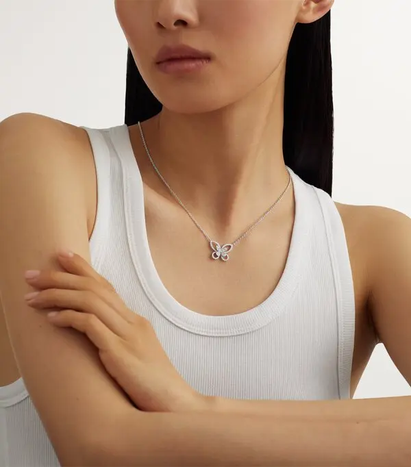 Graff Diamond Butterfly Pendant Necklace
