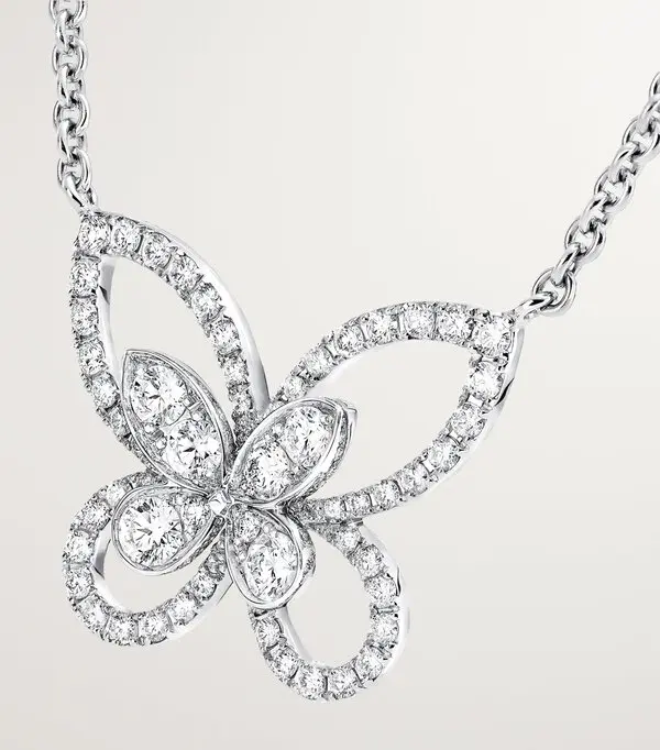 Graff Diamond Butterfly Pendant Necklace
