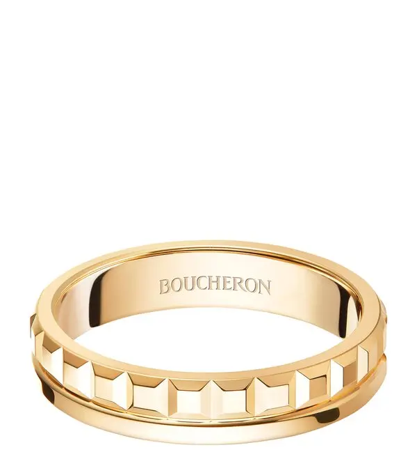 Boucheron Quatre Radiant Edition Wedding Band In 18k Yellow - Gold