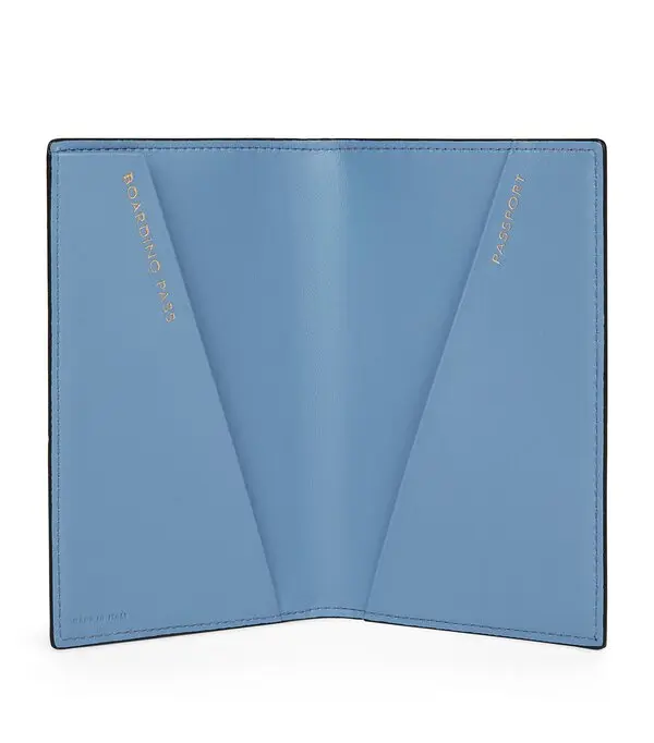 Smythson Leather Mara Passport Cover