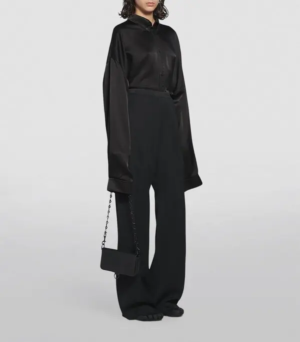 Balenciaga Wide-leg Elasticated Waist Trousers