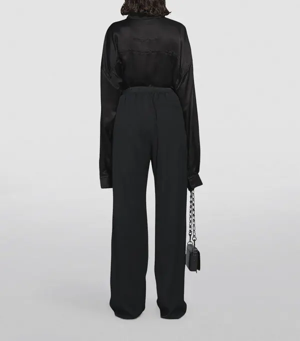 Balenciaga Wide-leg Elasticated Waist Trousers