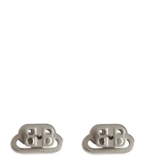 Balenciaga Embellished Bb Stud Earrings