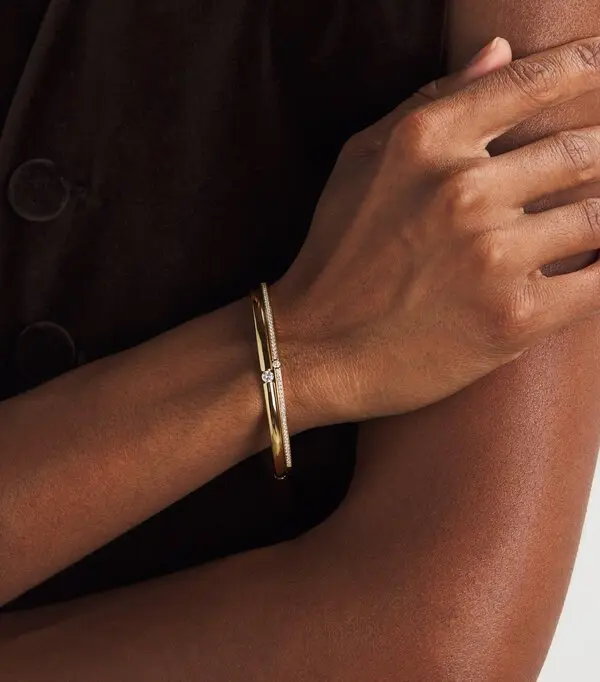 PERSEE 18k Yellow Diamond Bangle