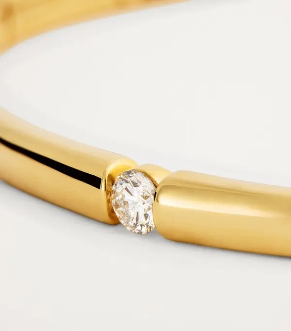 PERSEE 18k Yellow Diamond Bangle
