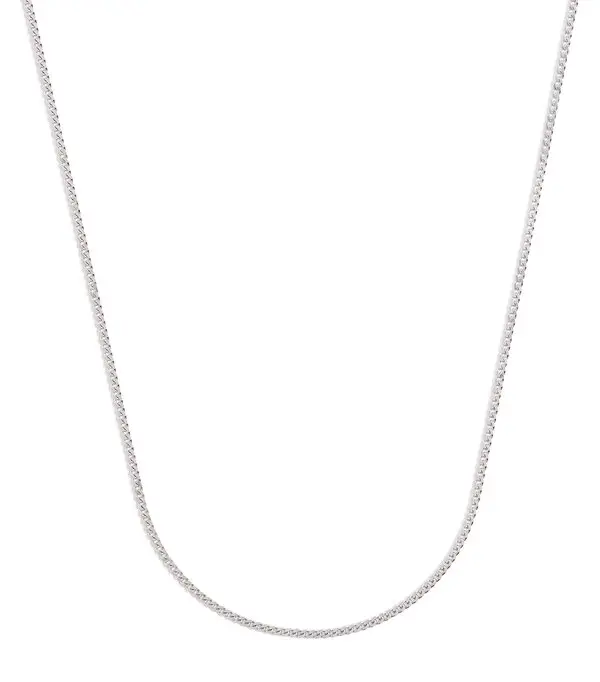 ASTRID & MIYU White Gold Chain Necklace - Silver