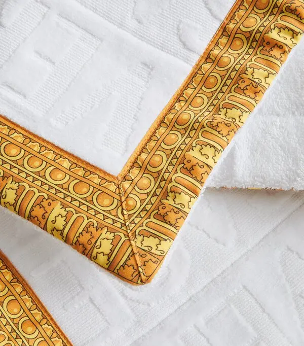 Versace I ♡ Baroque Bath Mat - White