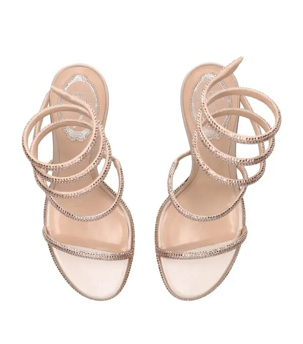 Rene Caovilla Embellished Cleo Sandals - Nude
