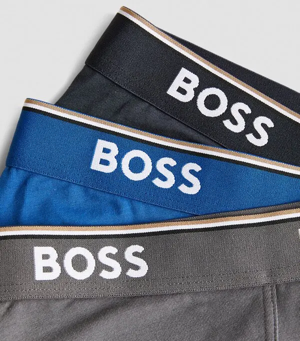 BOSS Stretch-cotton Logo Trunks