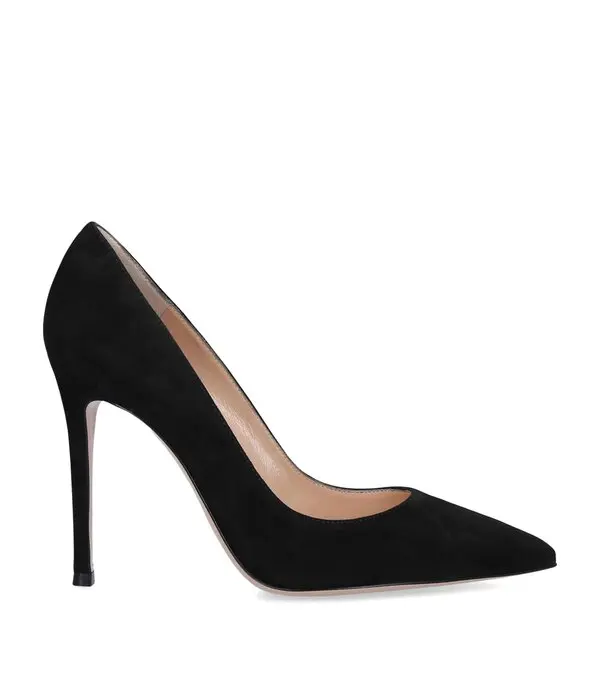 GIANVITO ROSSI Suede Pumps 105 - Black