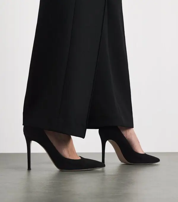 GIANVITO ROSSI Suede Pumps 105 - Black