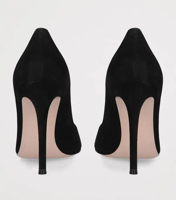 GIANVITO ROSSI Suede Pumps 105 - Black