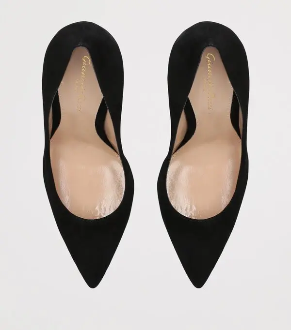 GIANVITO ROSSI Suede Pumps 105 - Black
