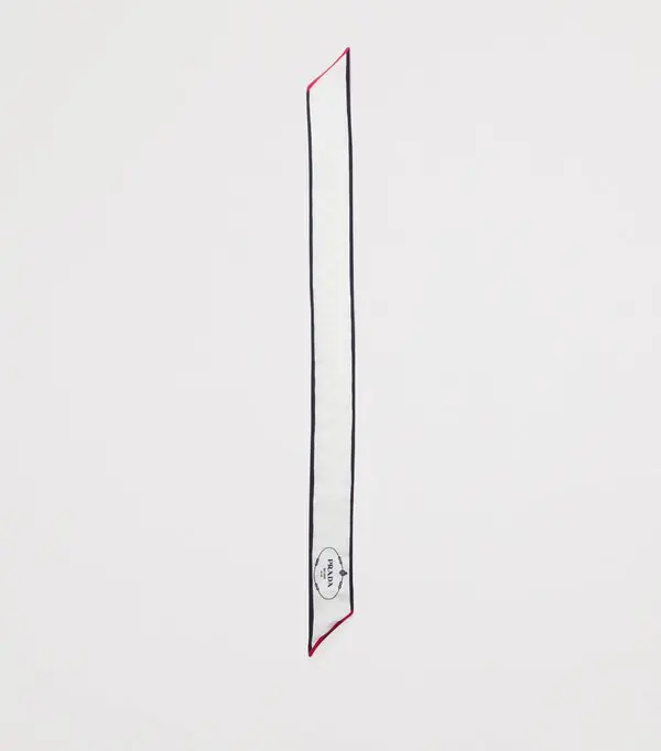 Prada Silk Twill Skinny Scarf