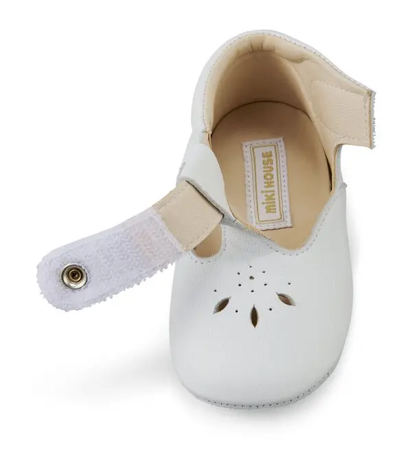 MIKI HOUSE Leather Shoes - White