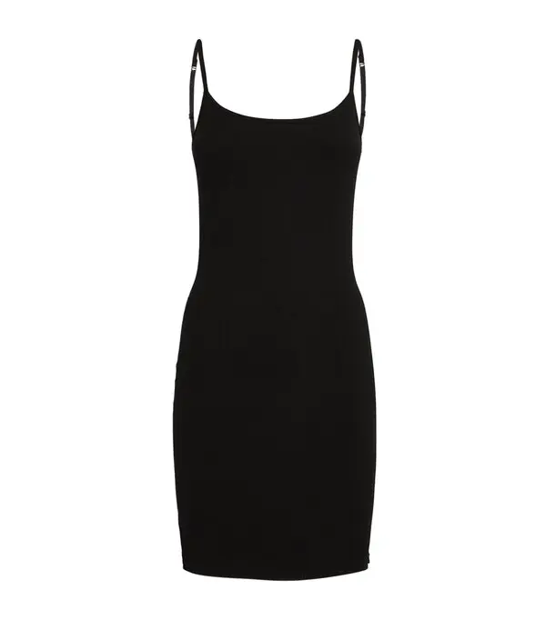 SKIMS Soft Lounge Slip Mini Dress - Black