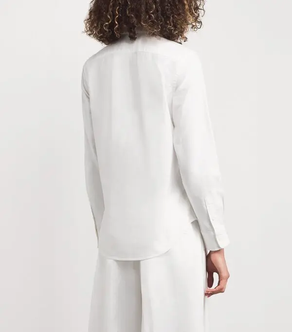 Polo Ralph Lauren Cotton Button-down Shirt With Embroidered Pony - White