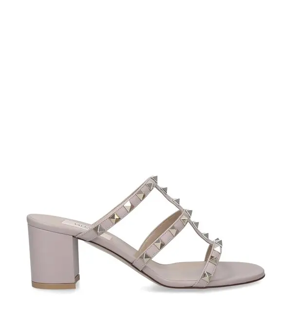Valentino Garavani Rockstud Mule Sandals - Nude