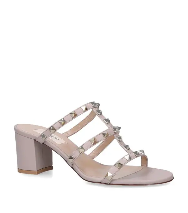 Valentino Garavani Rockstud Mule Sandals - Nude
