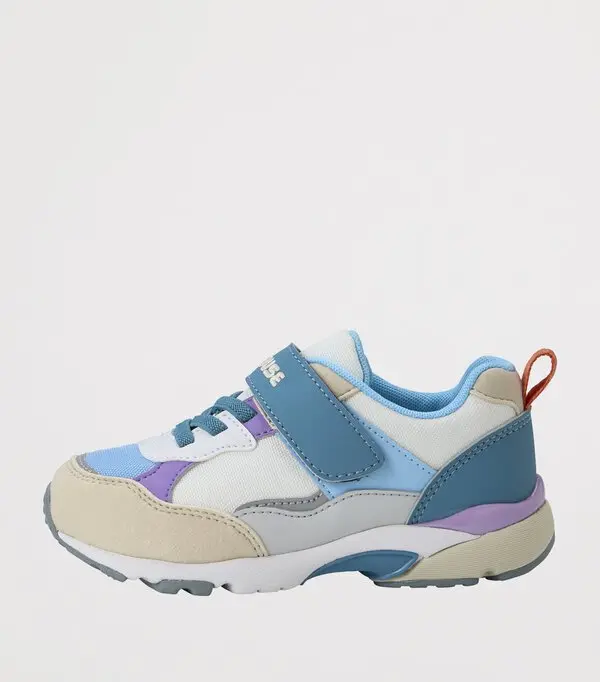 MIKI HOUSE Printed Velcro High Top Sneakers - Blue