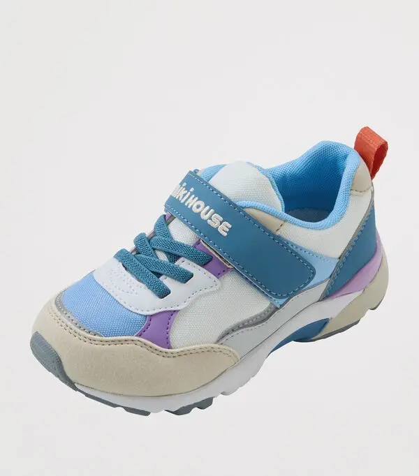 MIKI HOUSE Printed Velcro High Top Sneakers - Blue