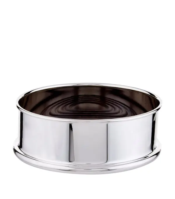 GREGGIO Plated Georgian Bottle Coaster - Silver