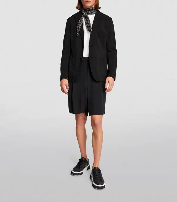 Giorgio Armani Silk-blend Single-breasted Blazer