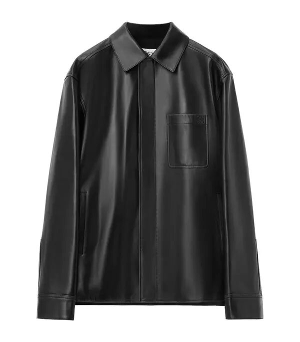 Loewe Leather Shirt Jacket