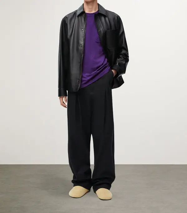 Loewe Leather Shirt Jacket