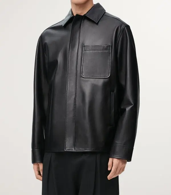 Loewe Leather Shirt Jacket