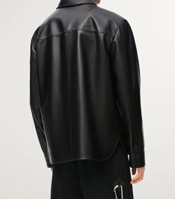 Loewe Leather Shirt Jacket