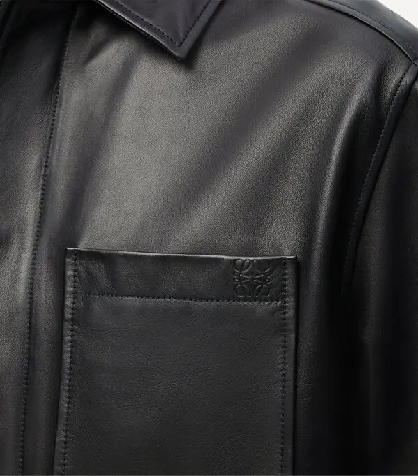 Loewe Leather Shirt Jacket