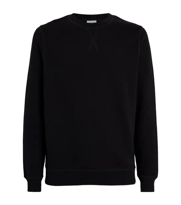 Sunspel Loopback Sweatshirt - Black